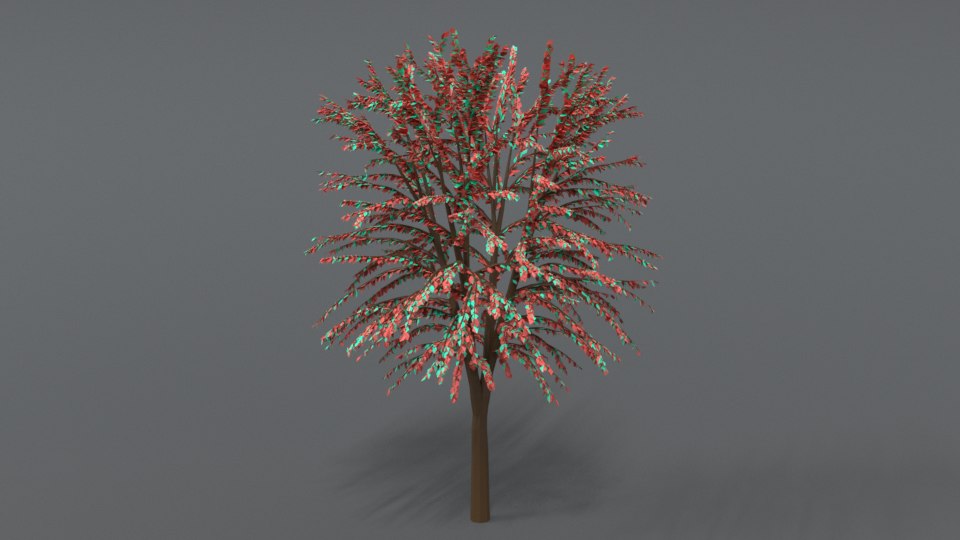 Cartoon tree 3D model - TurboSquid 1603400