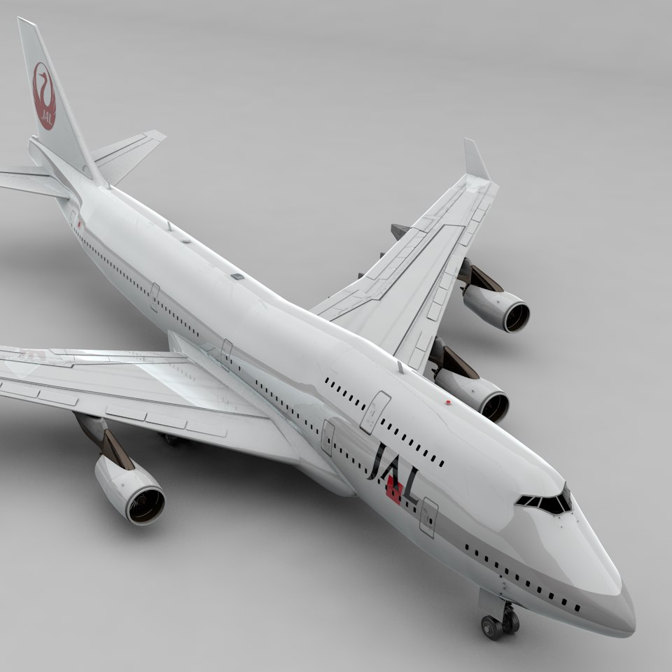 Boeing 747 japan airlines 3D model - TurboSquid 1603491