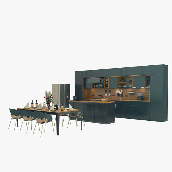 3D kitchen furniture set - TurboSquid 1603648