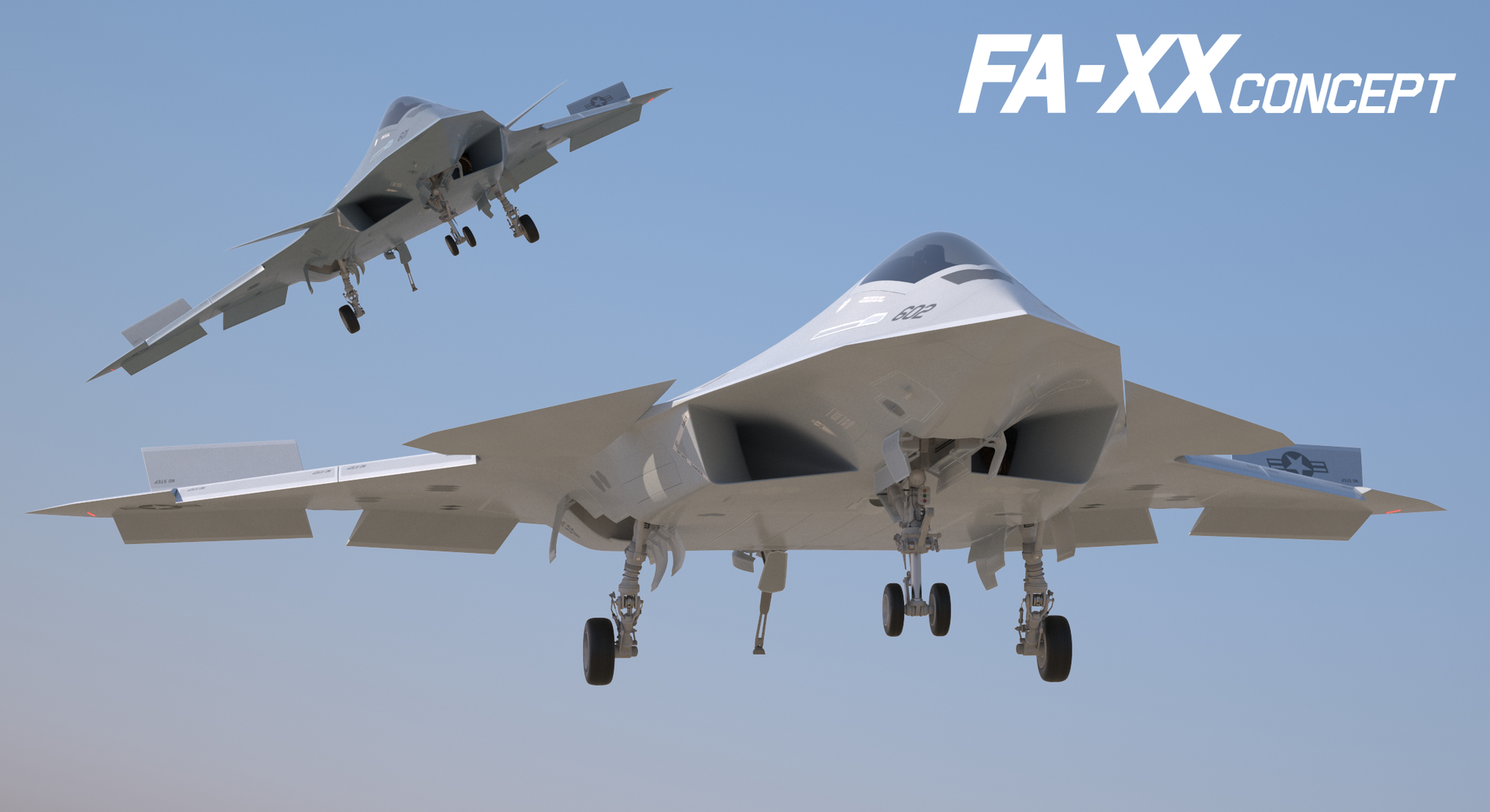 3D concept sixth generation fighter - TurboSquid 1604472