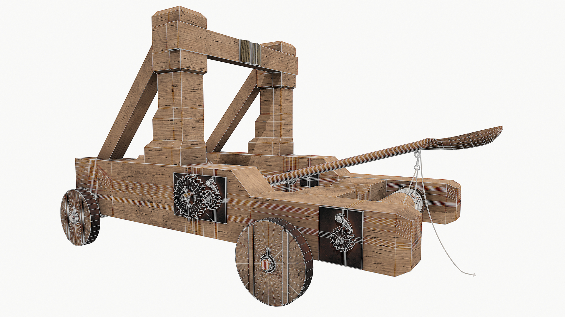 Catapult weapon model - TurboSquid 1603824
