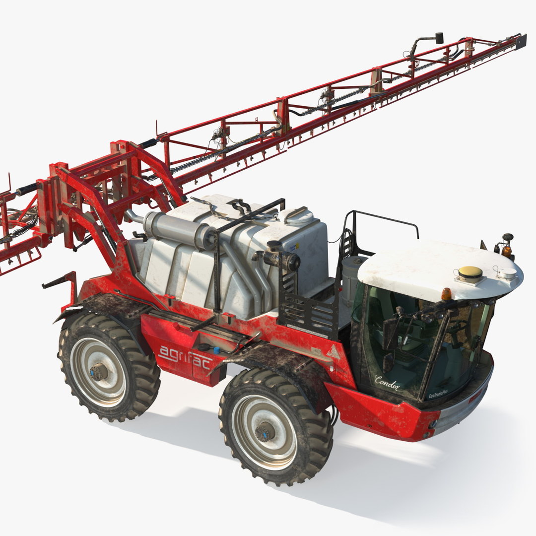 Agrifac Condor 5 Self Propelled Crop Sprayer Dirty Rigged Modelo 3D ...