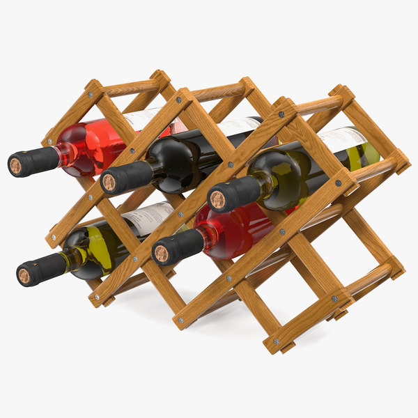 3d 3ds wine rack bottle cap