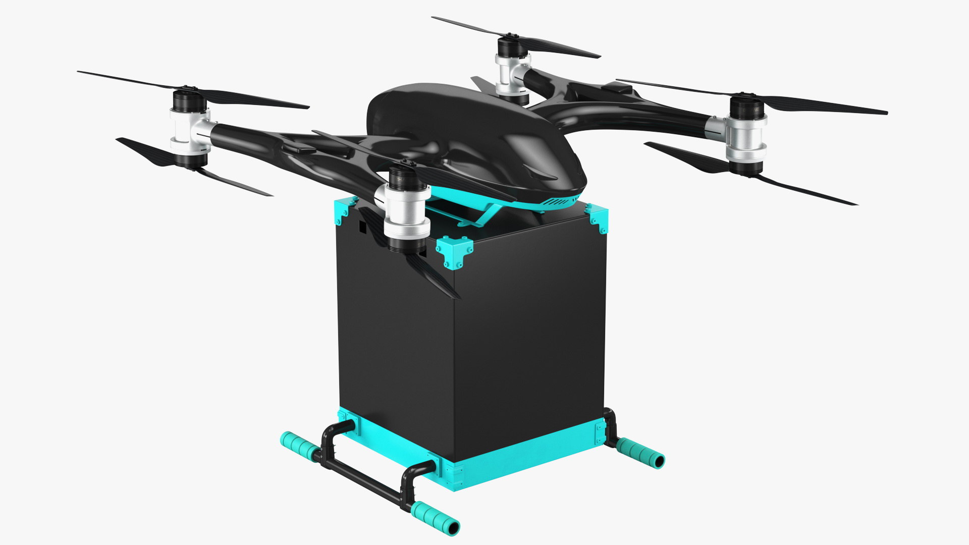 3D model quadcopter drone delivery package - TurboSquid 1604560
