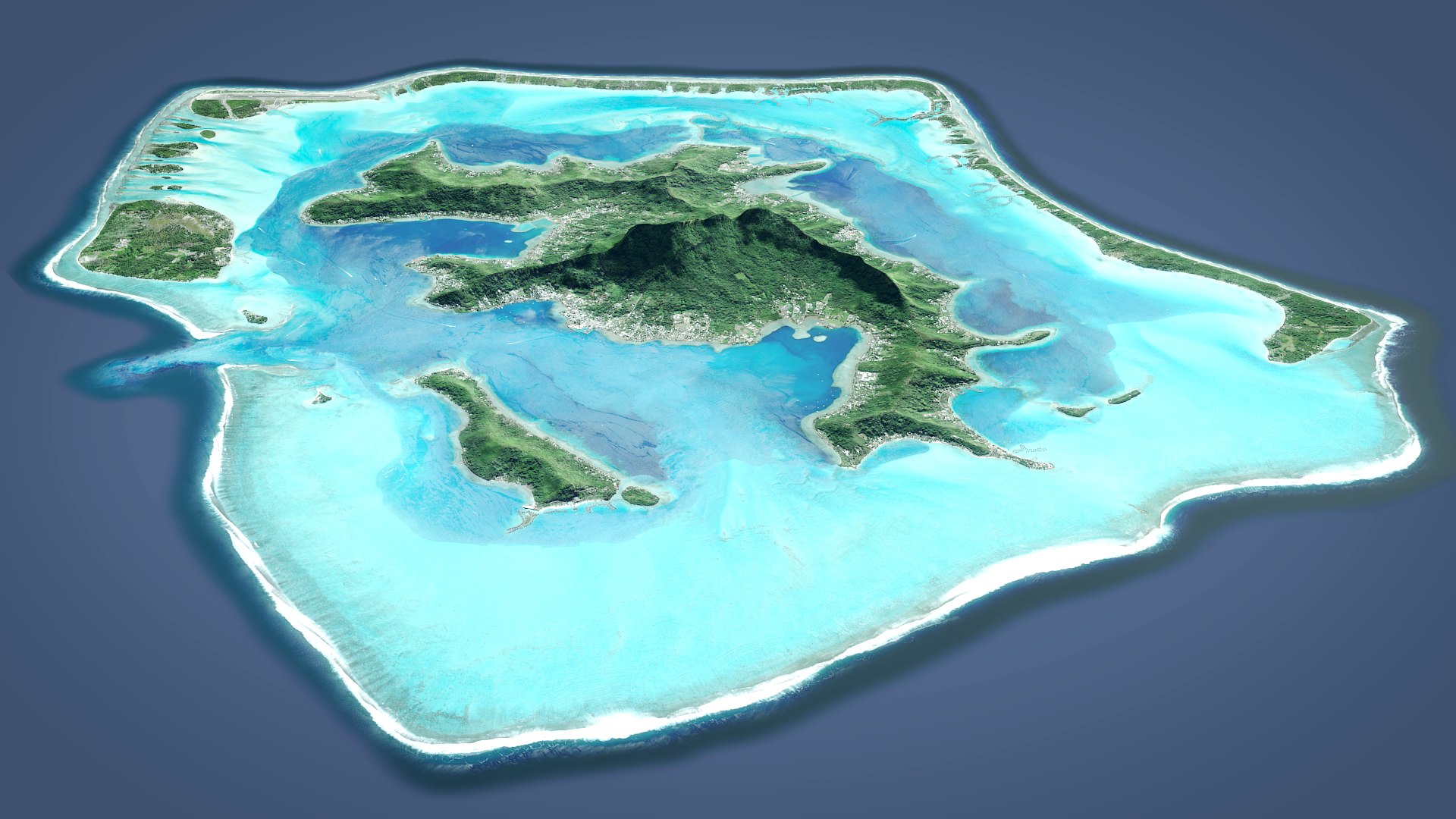 Bora-bora islands 16k 3D model - TurboSquid 1604536