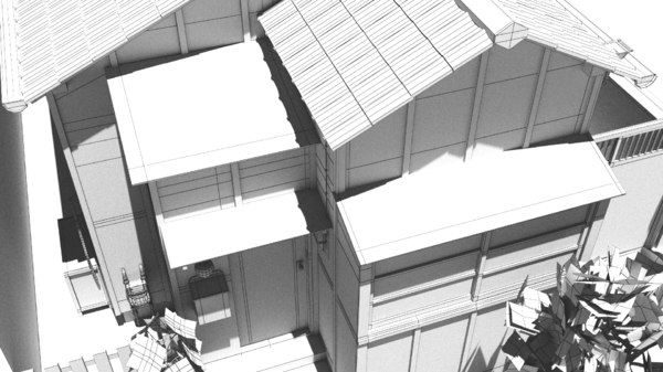 3D japanese townhouse - TurboSquid 1604731