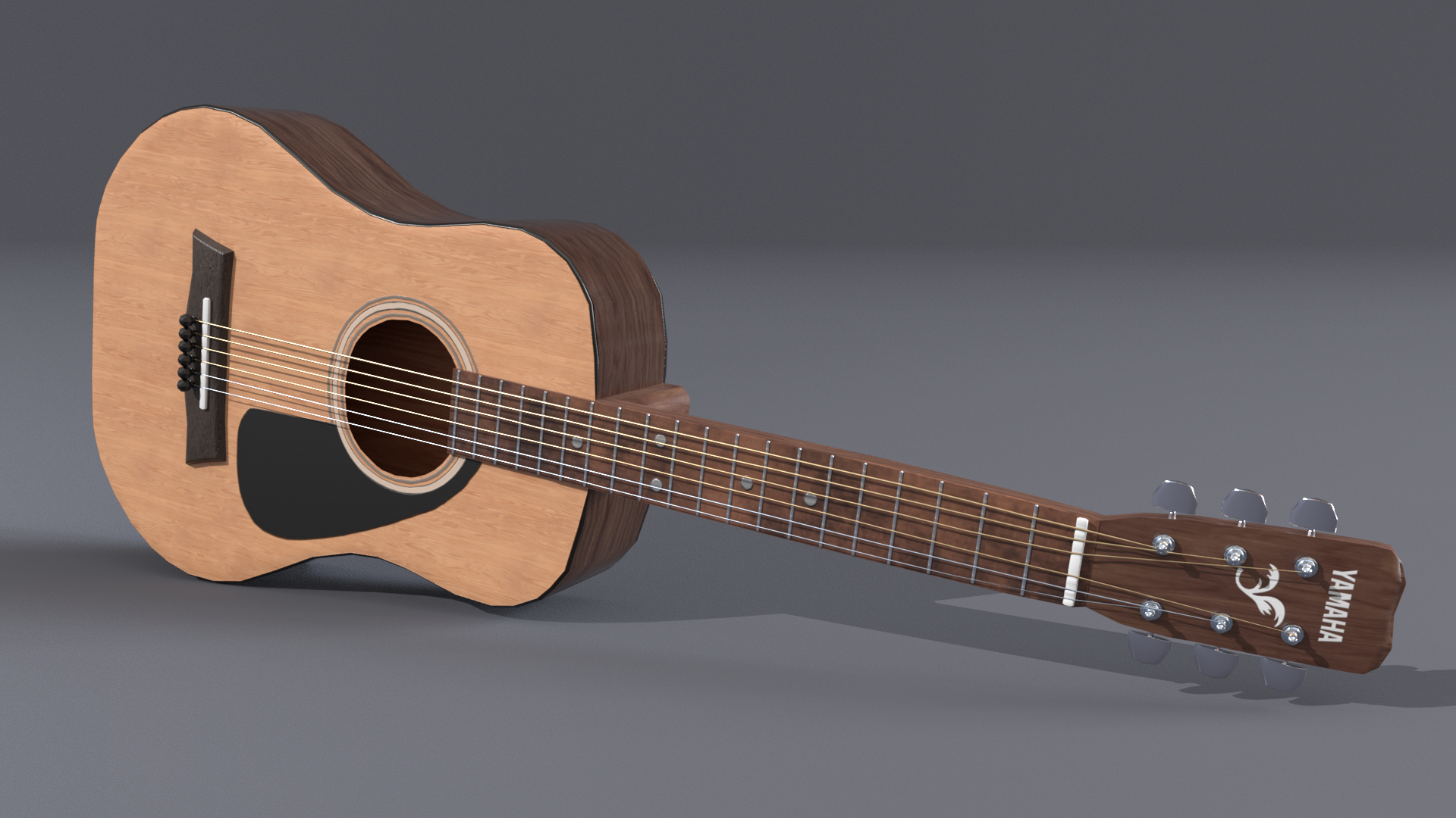 3D acoustic guitar - TurboSquid 1604776