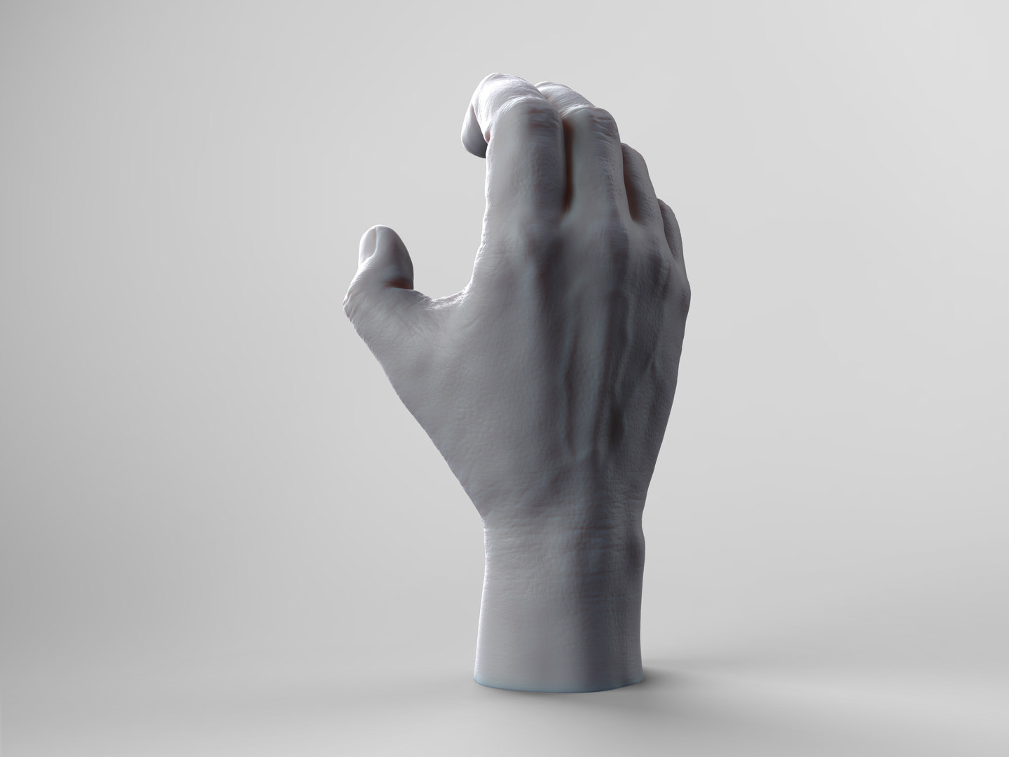 Printable realistic hand model - TurboSquid 1604981