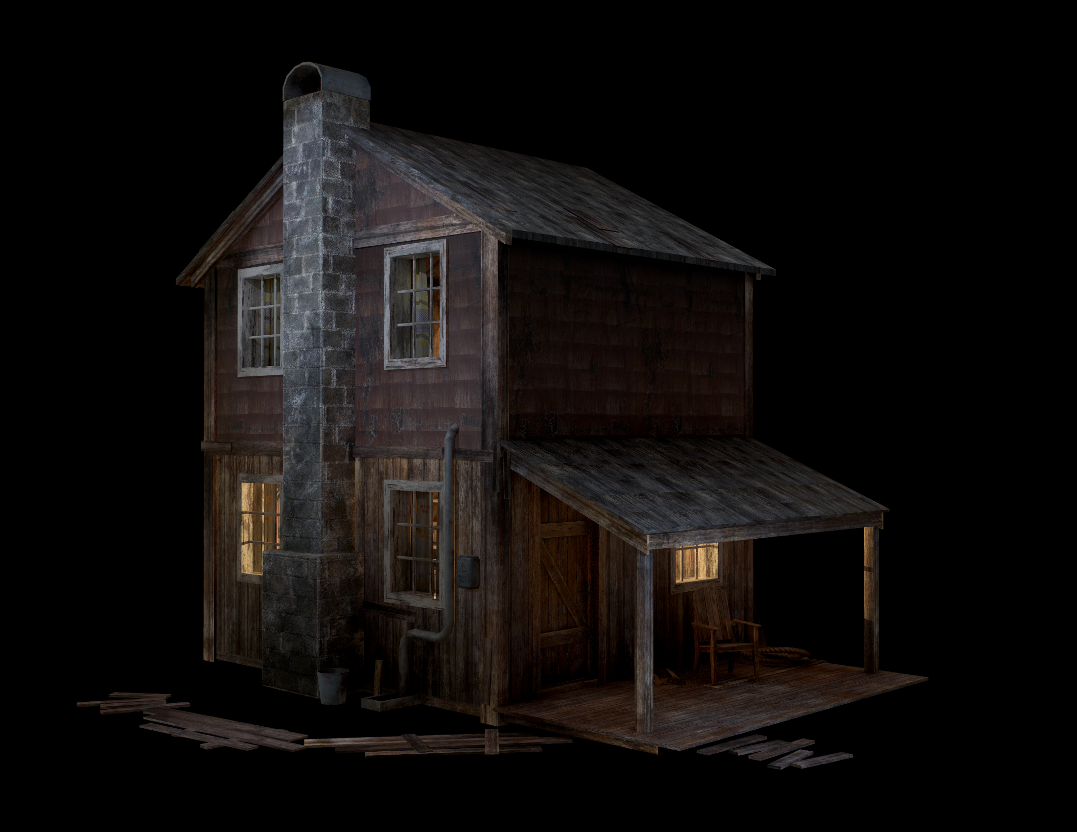 Old house model - TurboSquid 1605023