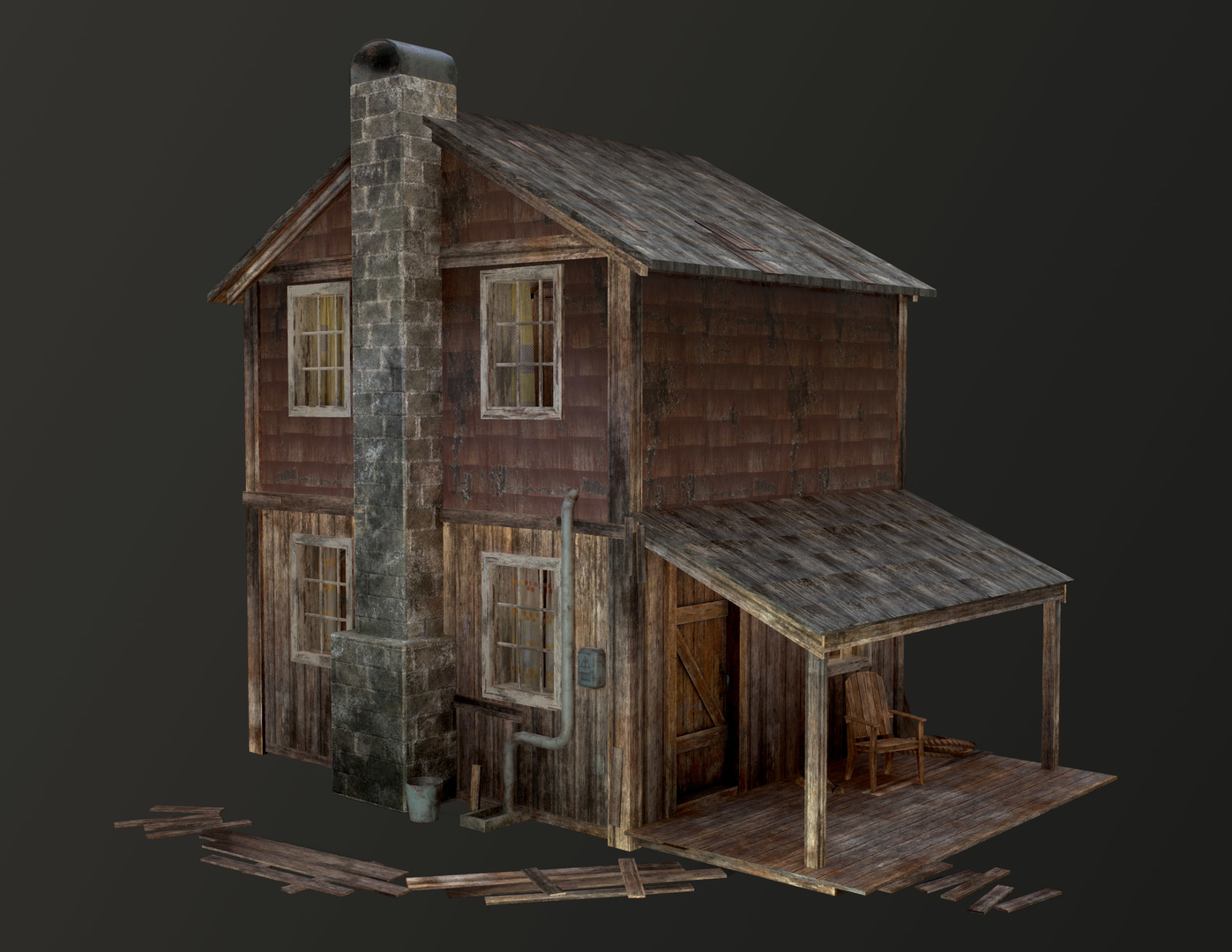 Old house model - TurboSquid 1605023