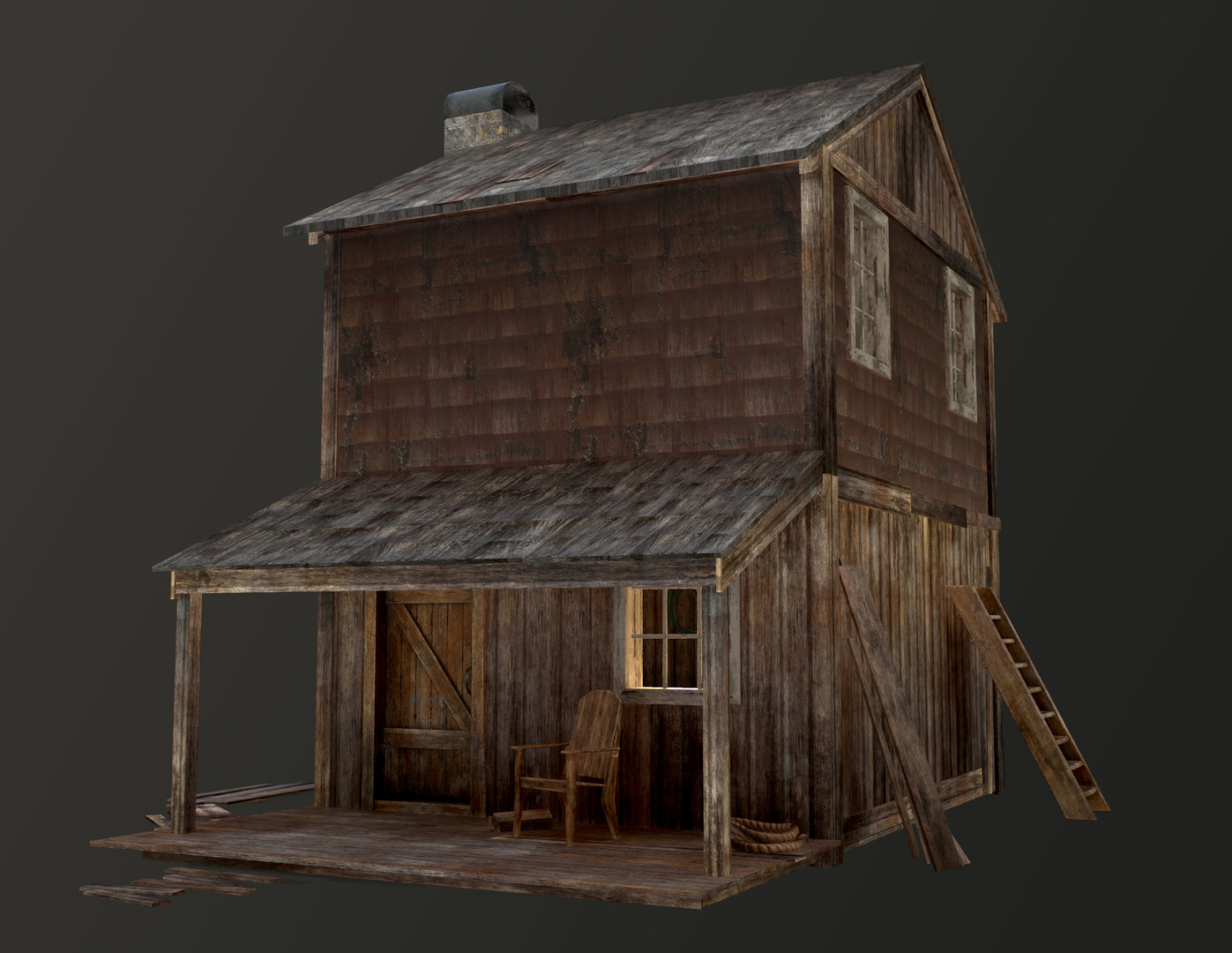 Old house model - TurboSquid 1605023