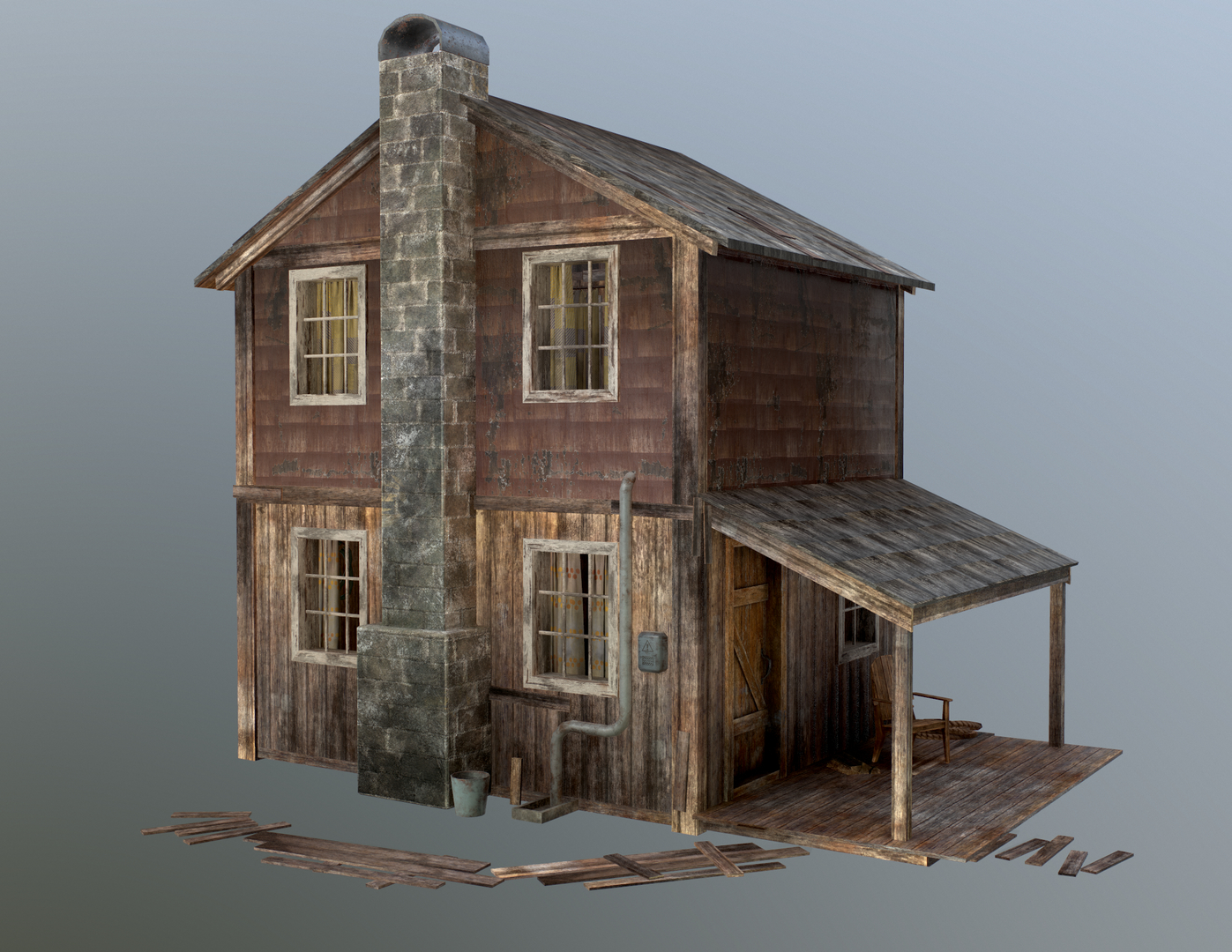 Old house model - TurboSquid 1605023