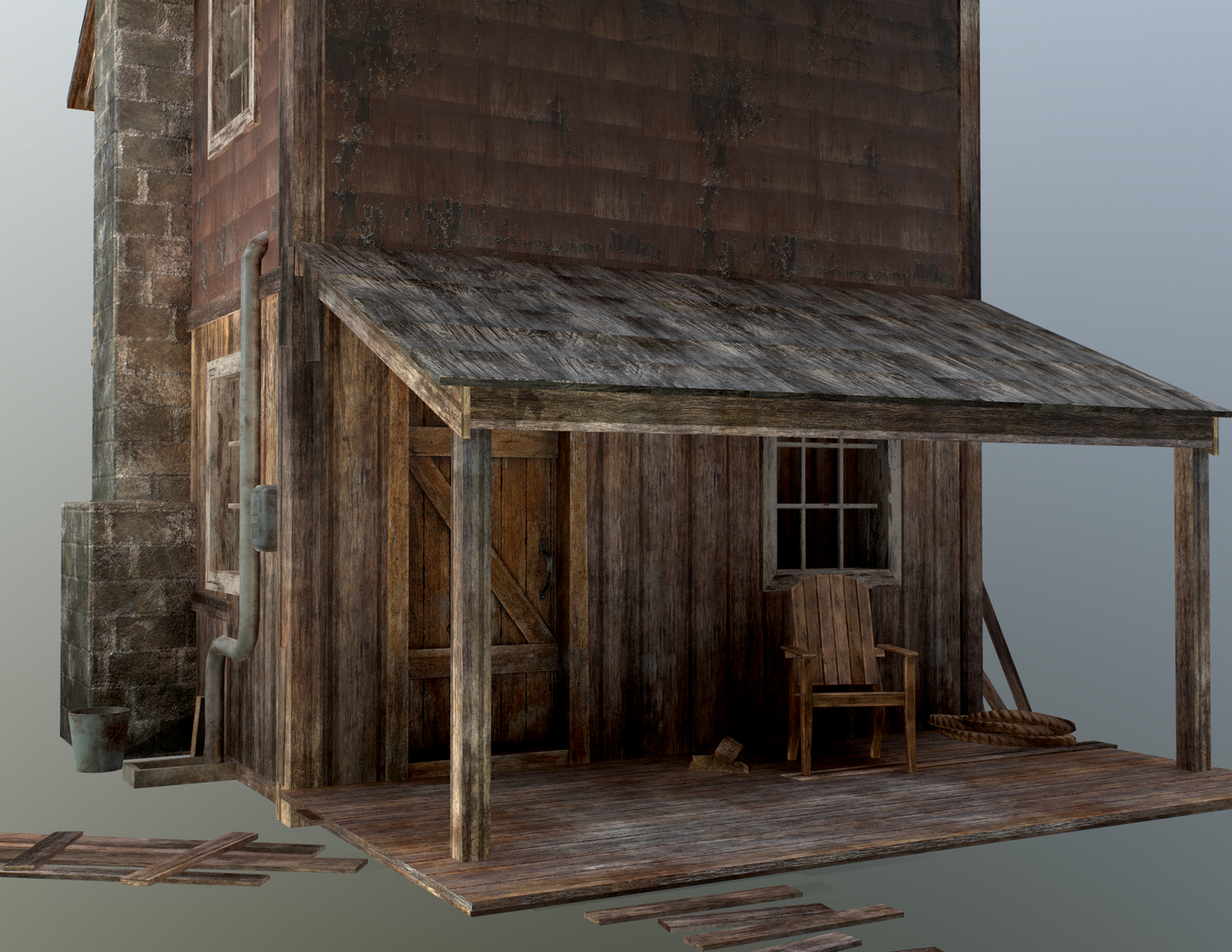 Old house model - TurboSquid 1605023