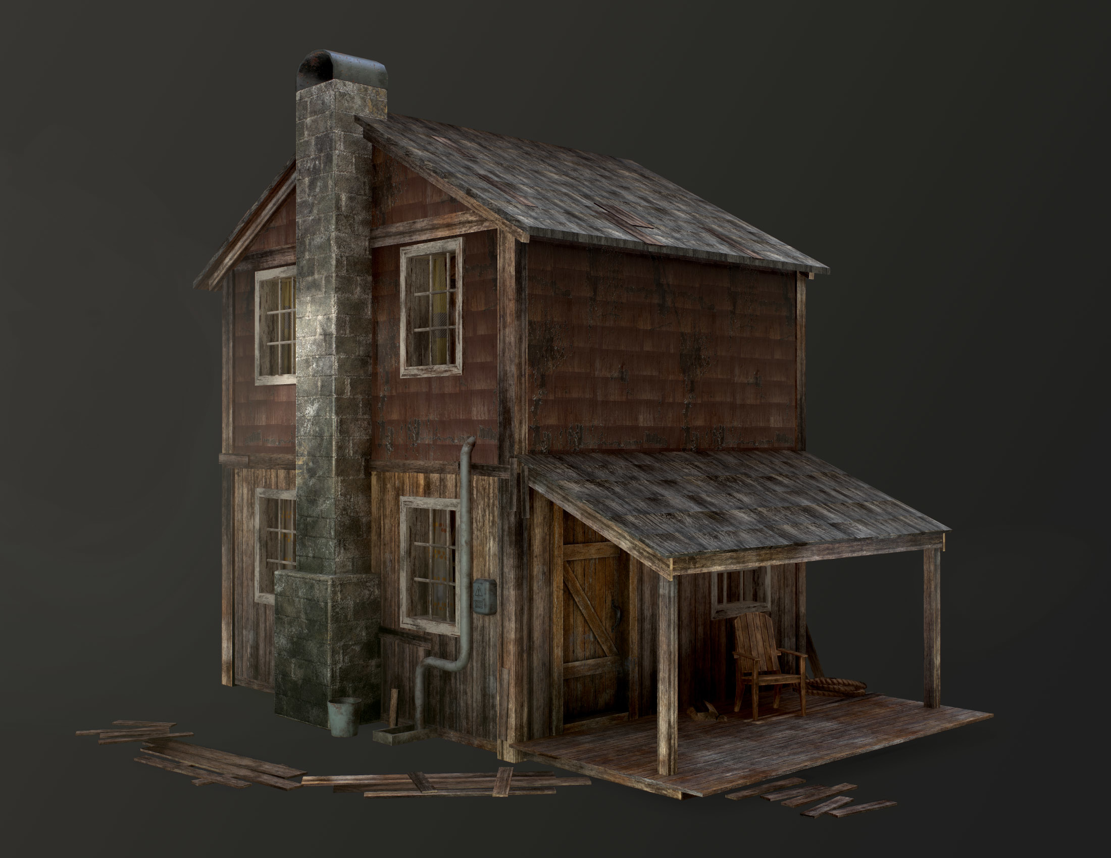 Old house model - TurboSquid 1605023