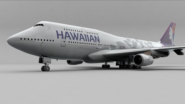 3D model boeing 747 hawaiian airlines - TurboSquid 1605041