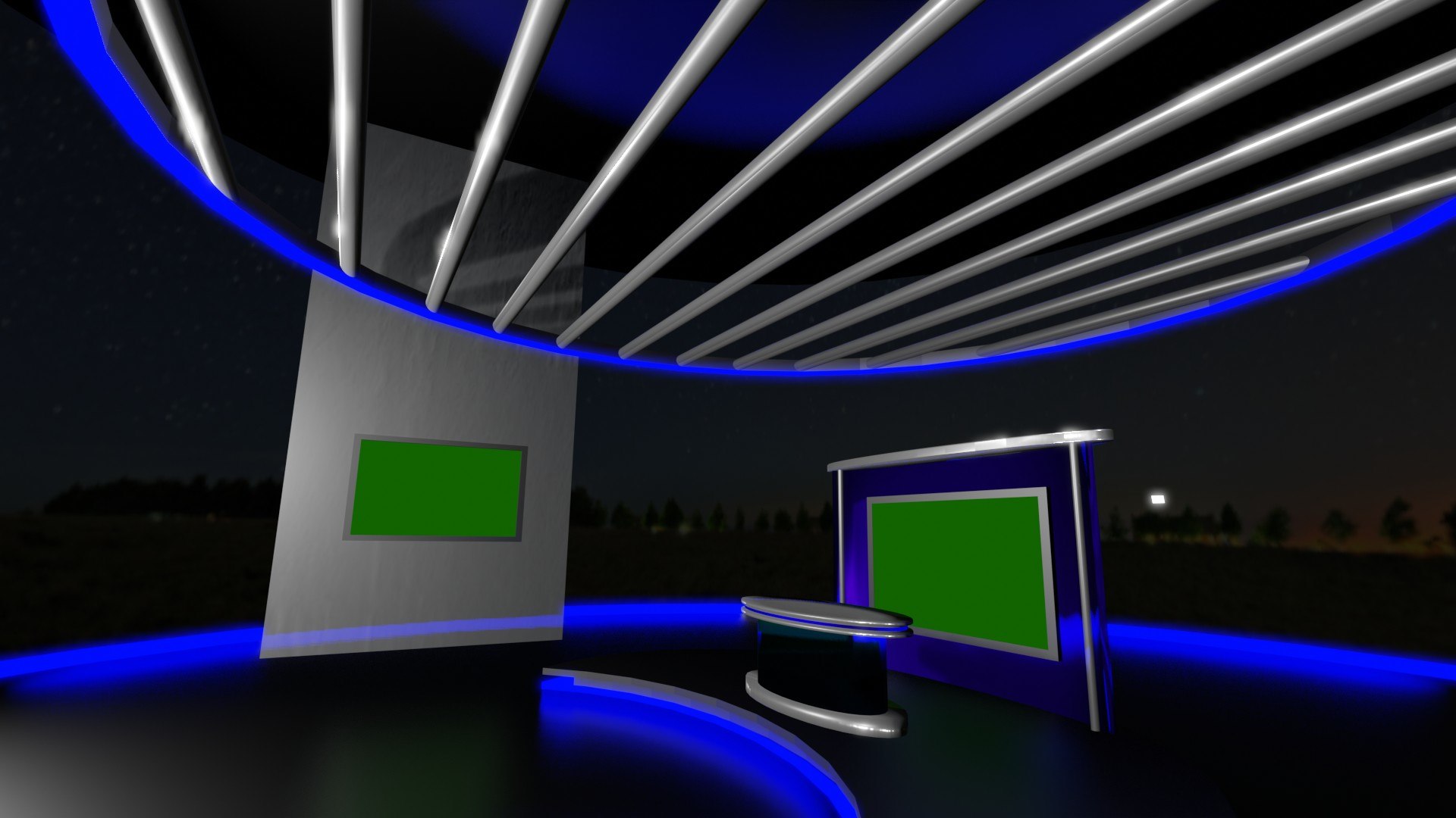 3D model scene mini television set - TurboSquid 1605134