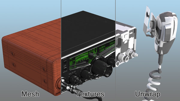 3D cb radio model - TurboSquid 1605291