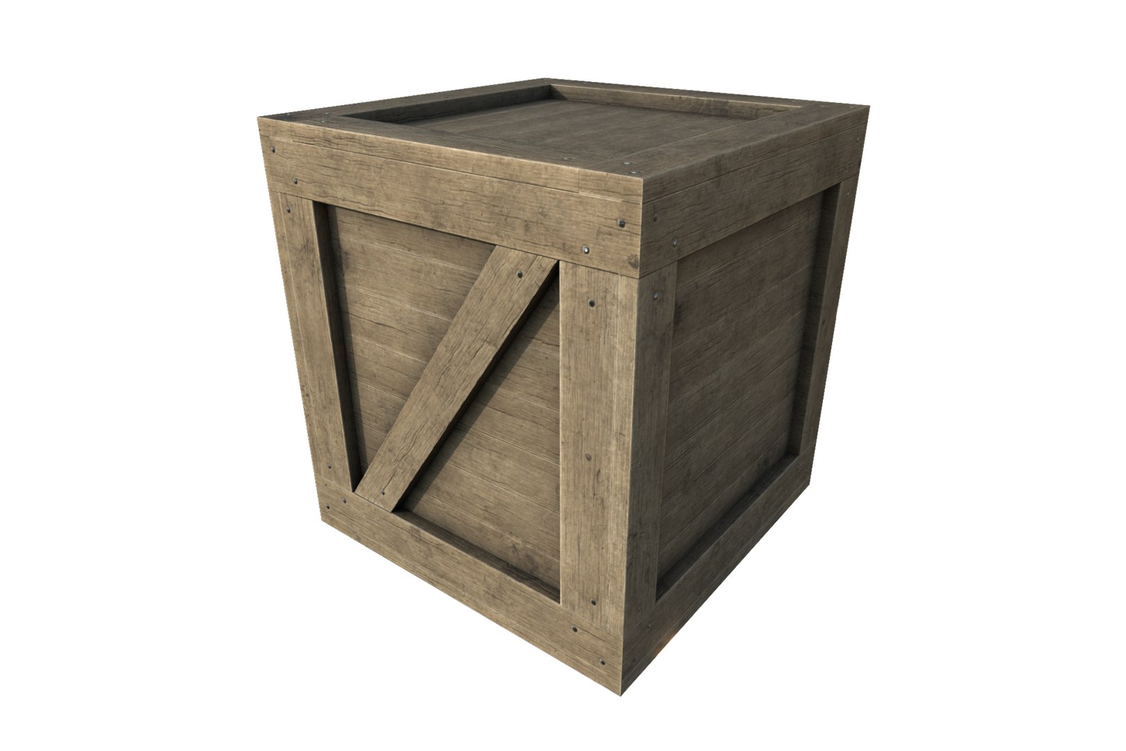 Pbr wooden box model - TurboSquid 1605247