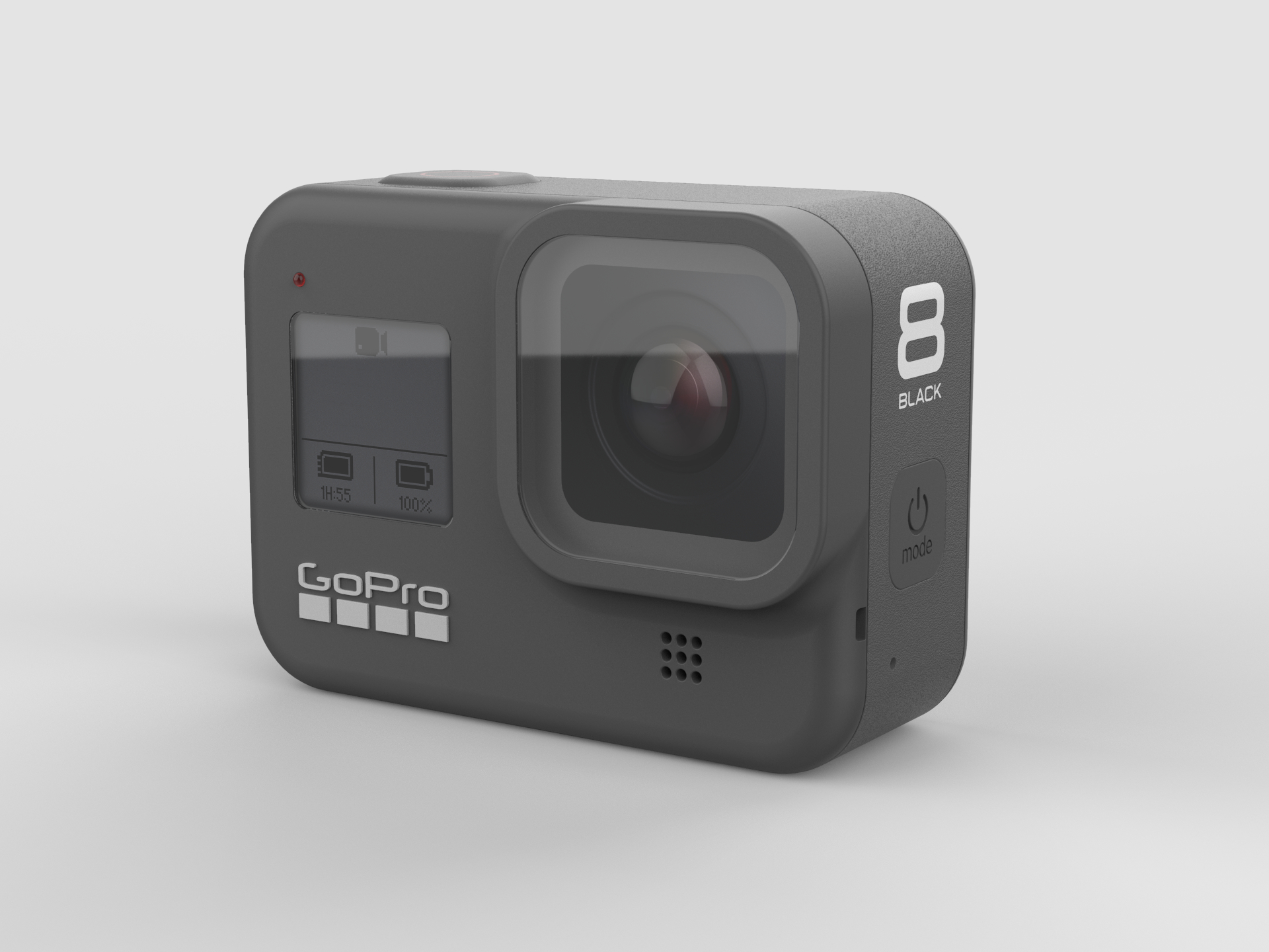 GoPro Hero 8 Hero8 Schwarze Kamera 3D-Modell 3D-Modell - TurboSquid 1604183