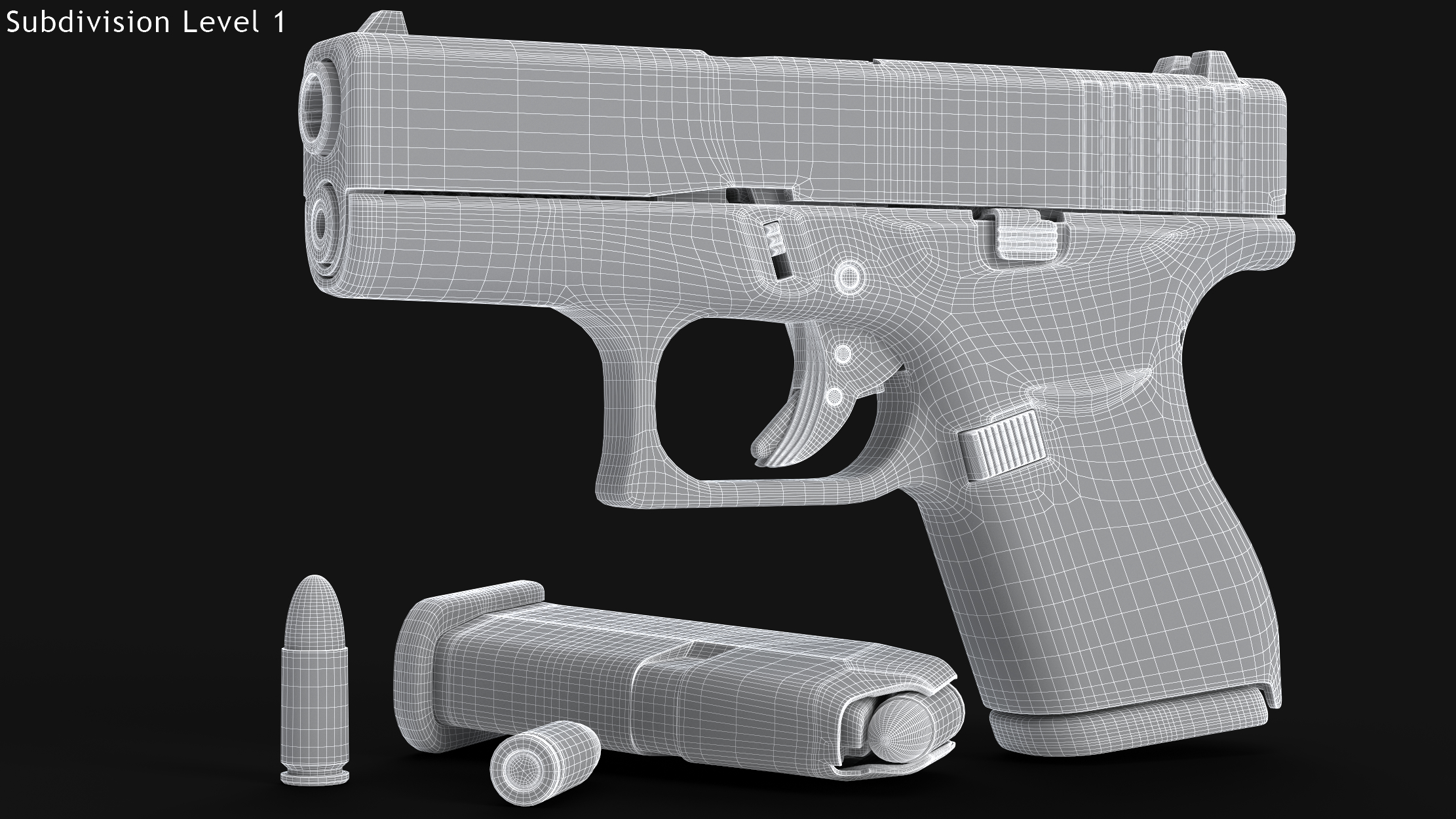 3D glock 43 model - TurboSquid 1605405