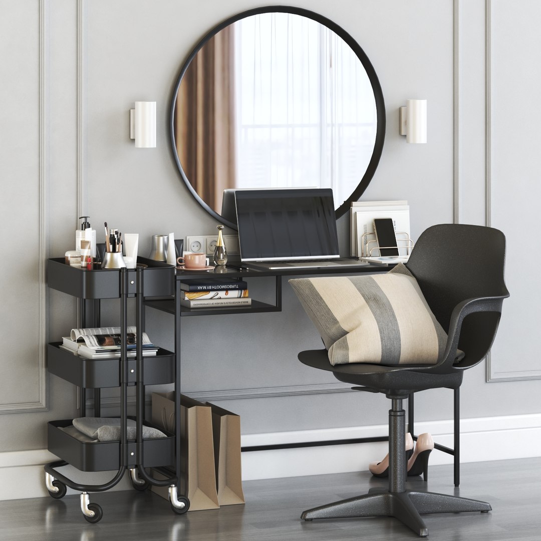 Dressing table vittsjo laptop 3D model - TurboSquid 1605485