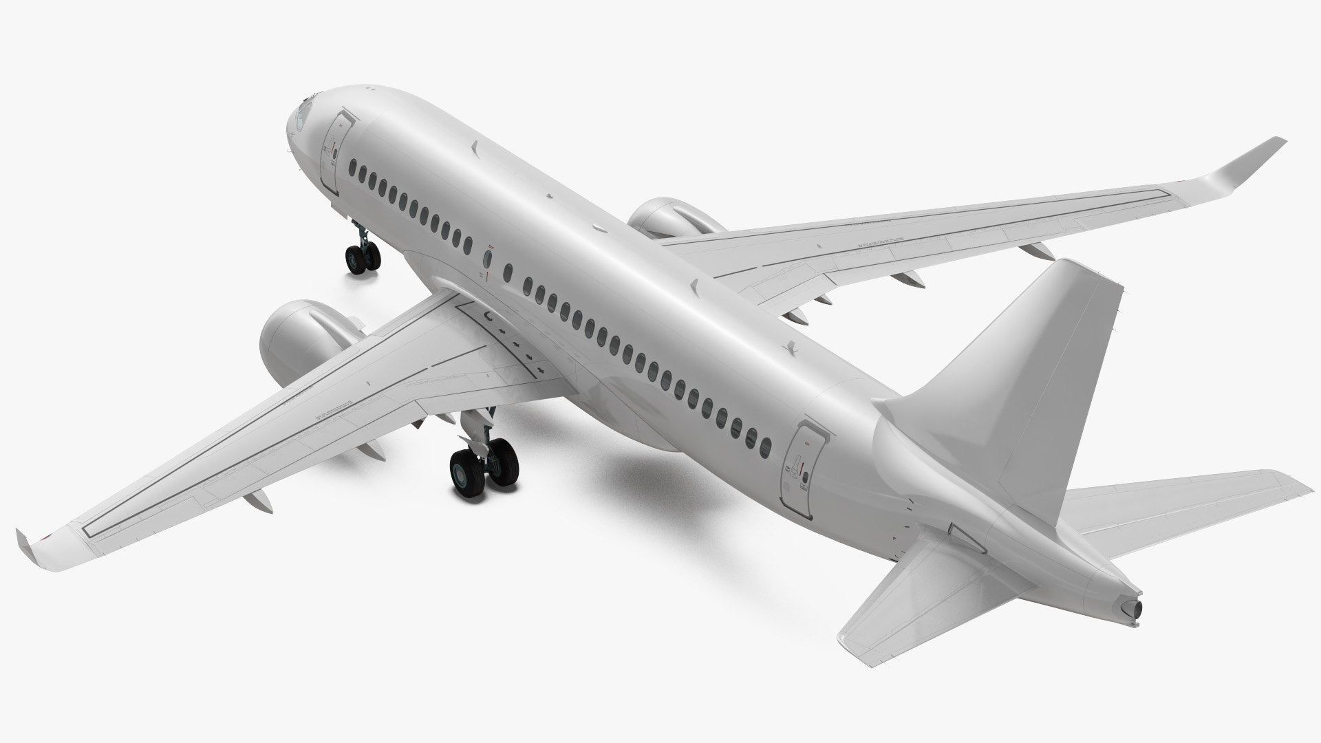 3D airbus a220 100 simple - TurboSquid 1605597
