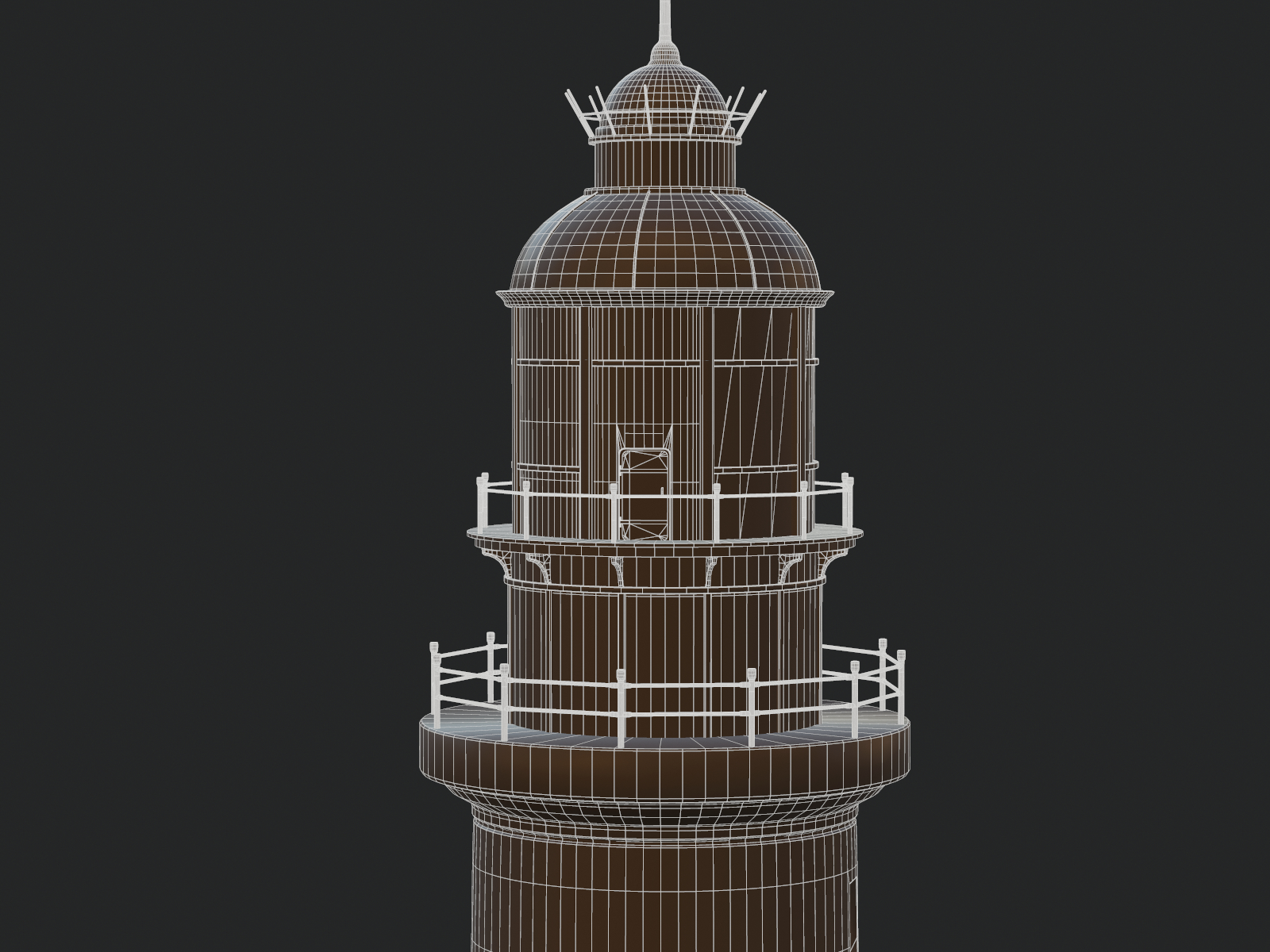 lighthouse structure 3d model