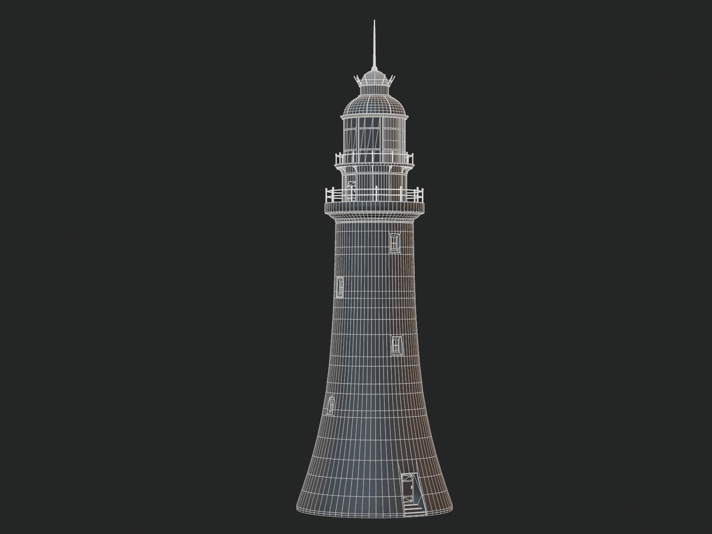 lighthouse structure 3d model