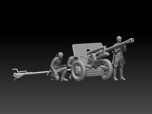 苏联士兵 ZIS-33D模型 - TurboSquid 1605914