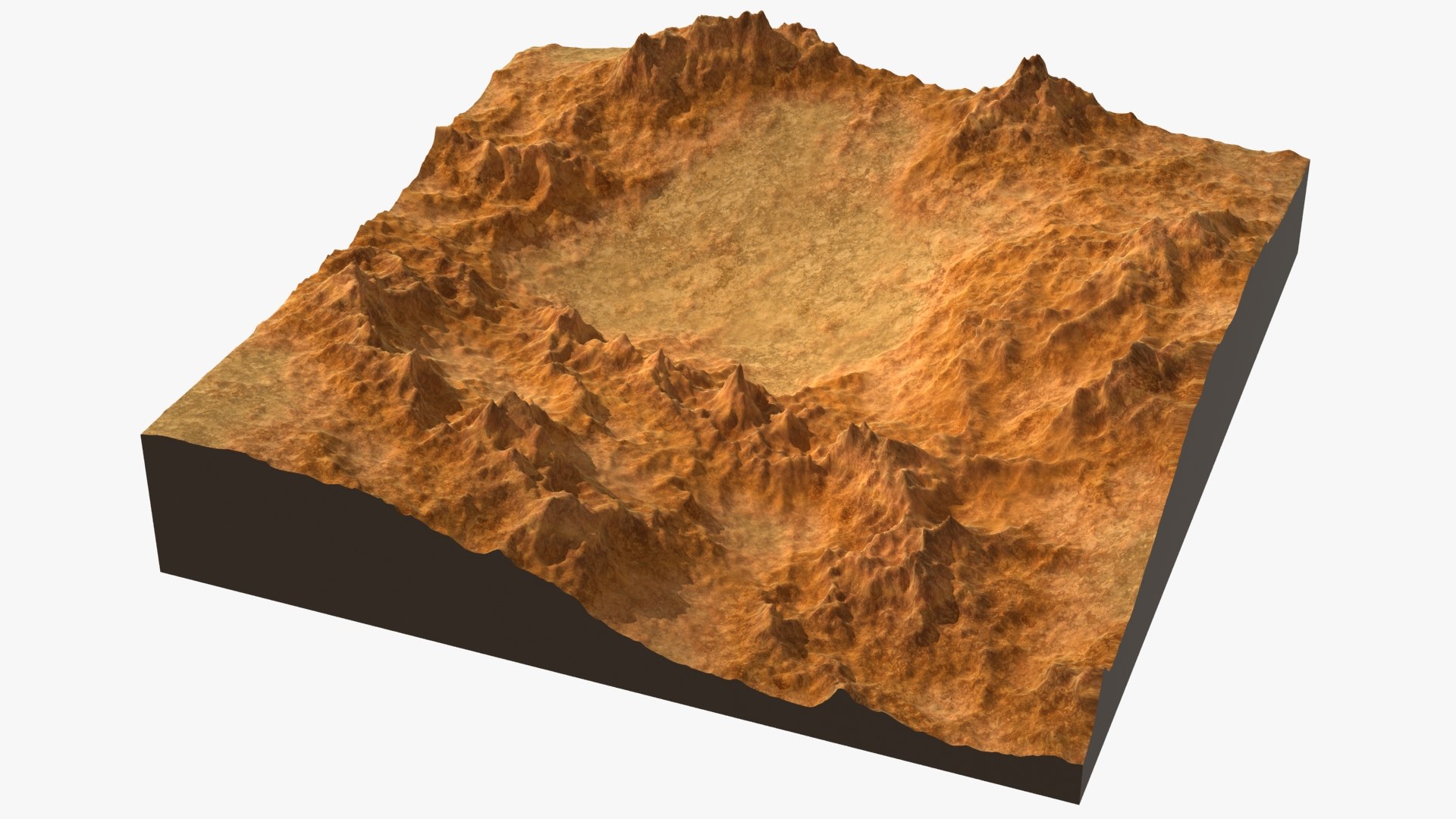 3D model cartoon terrain 02 - TurboSquid 1605931