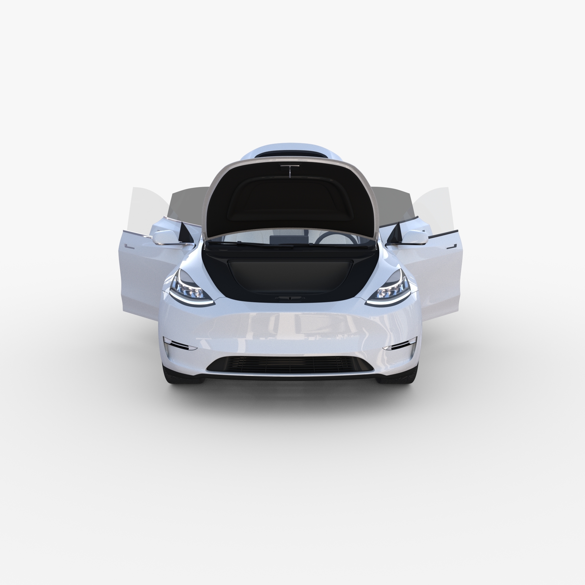 Tesla y rwd chassis 3D model - TurboSquid 1606115