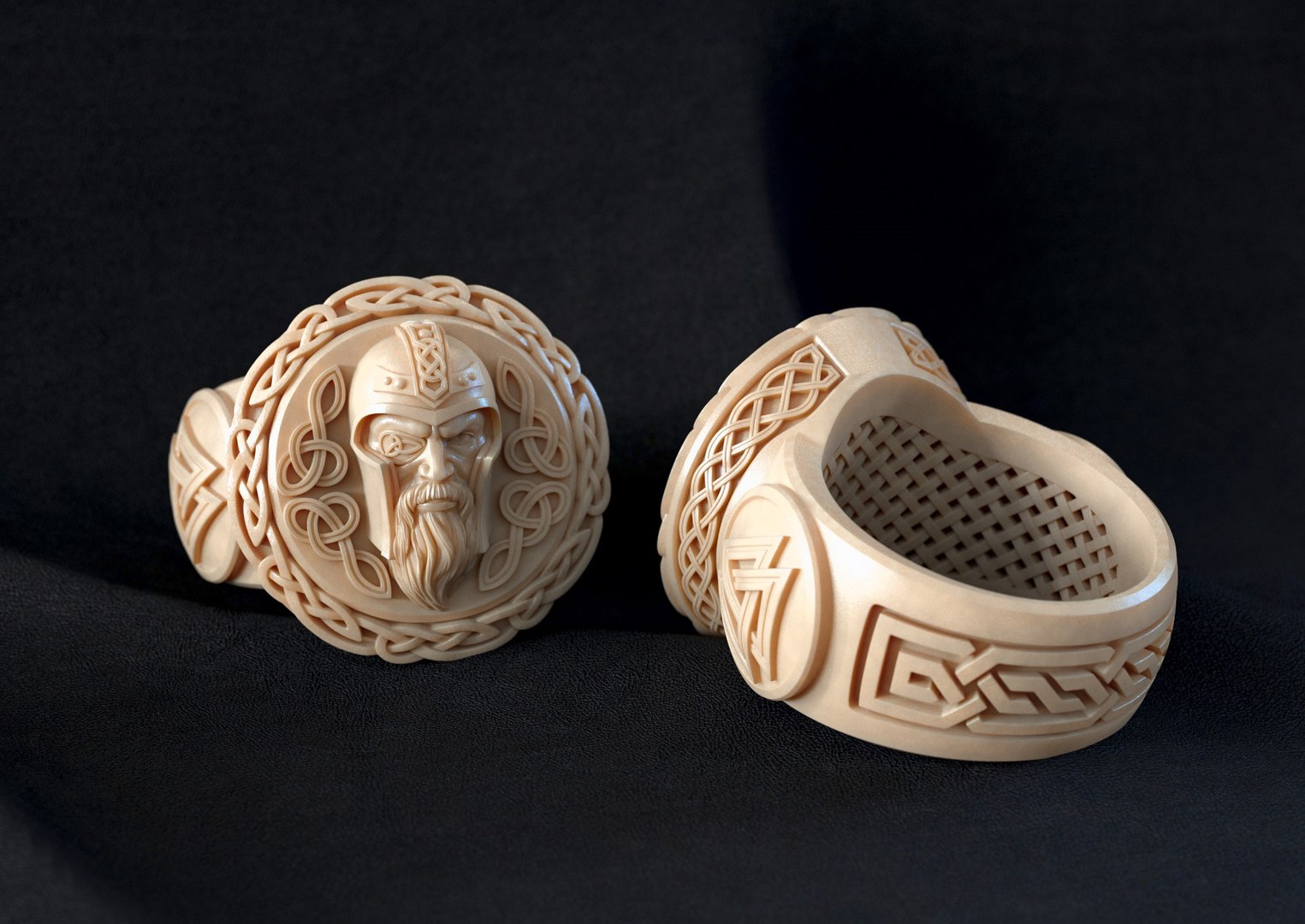 Jewellery ring god odin 3D model - TurboSquid 1606460