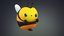Cute cartoon bee 3D model - TurboSquid 1606446