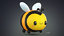 Cute cartoon bee 3D model - TurboSquid 1606446
