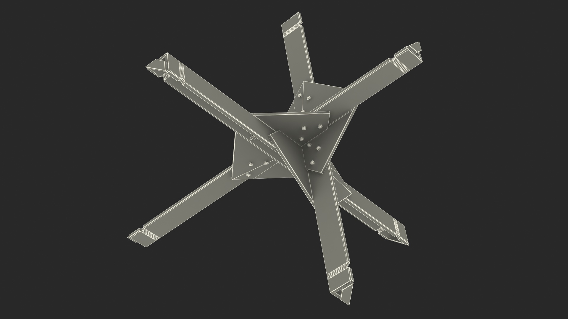 3D czech hedgehog anti tank - TurboSquid 1606758