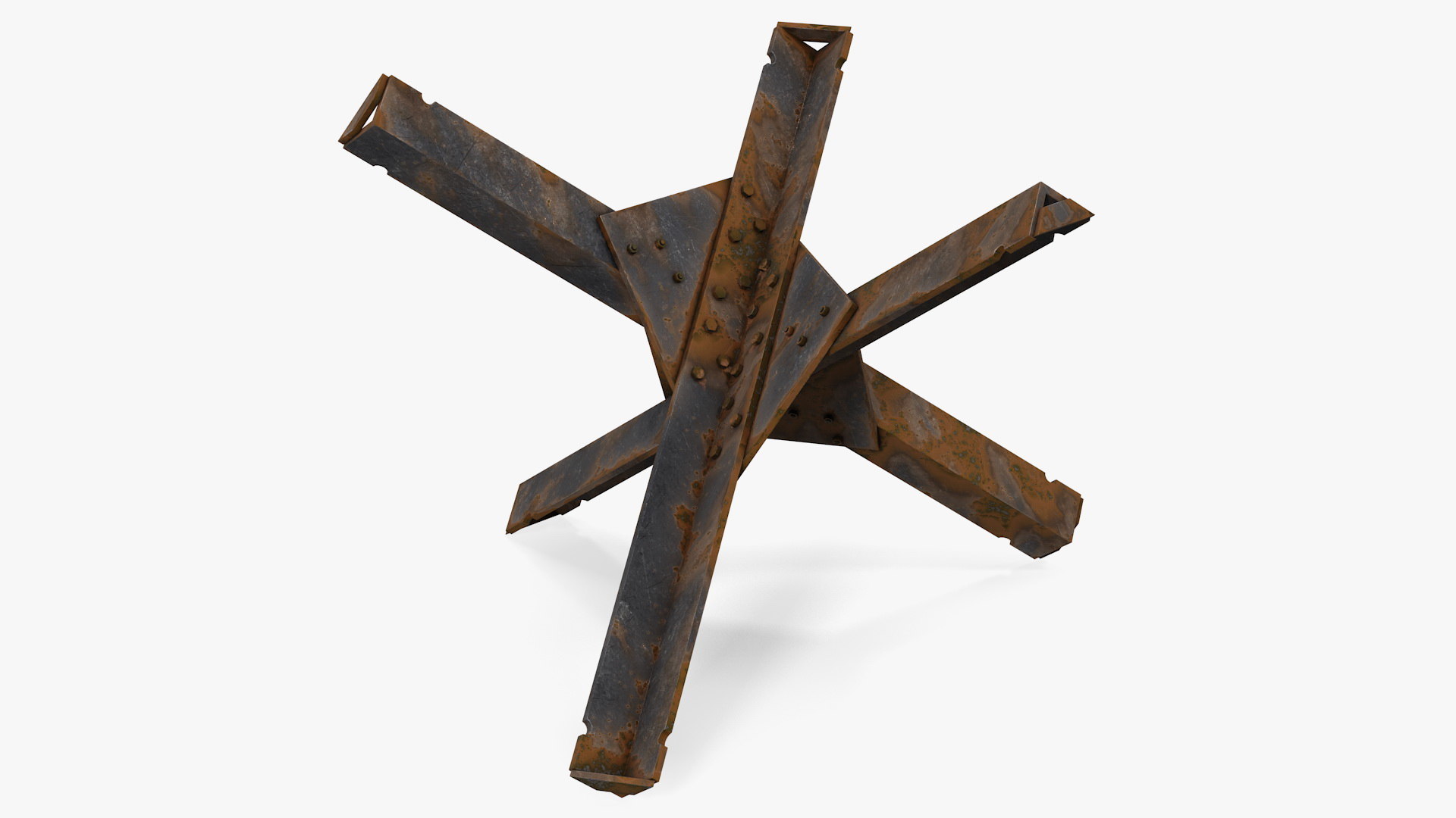 3D hedgehog anti tank obstacle model - TurboSquid 1606768