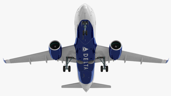 3D airbus a220 100 delta model - TurboSquid 1606747
