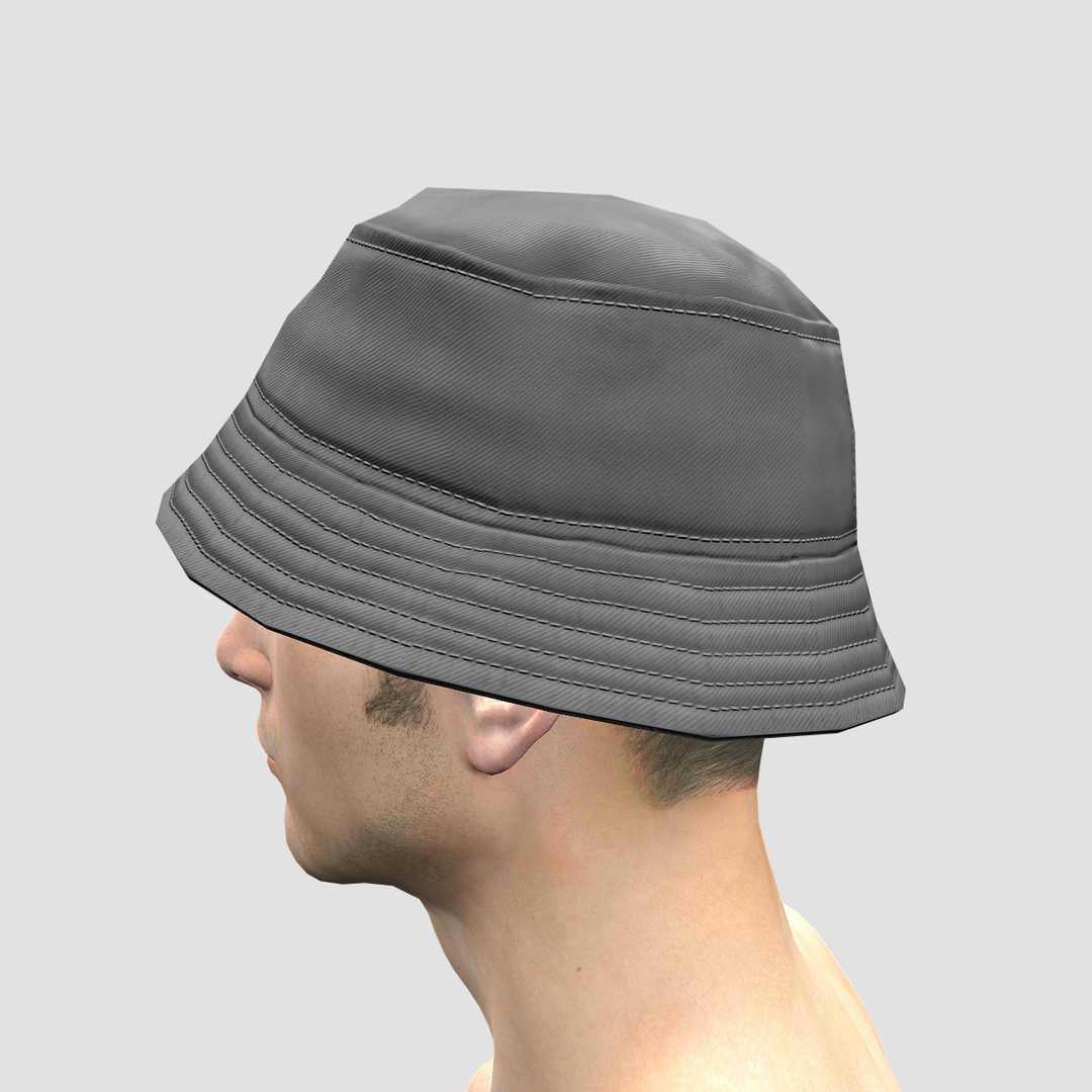 3D bucket hat - TurboSquid 1606610