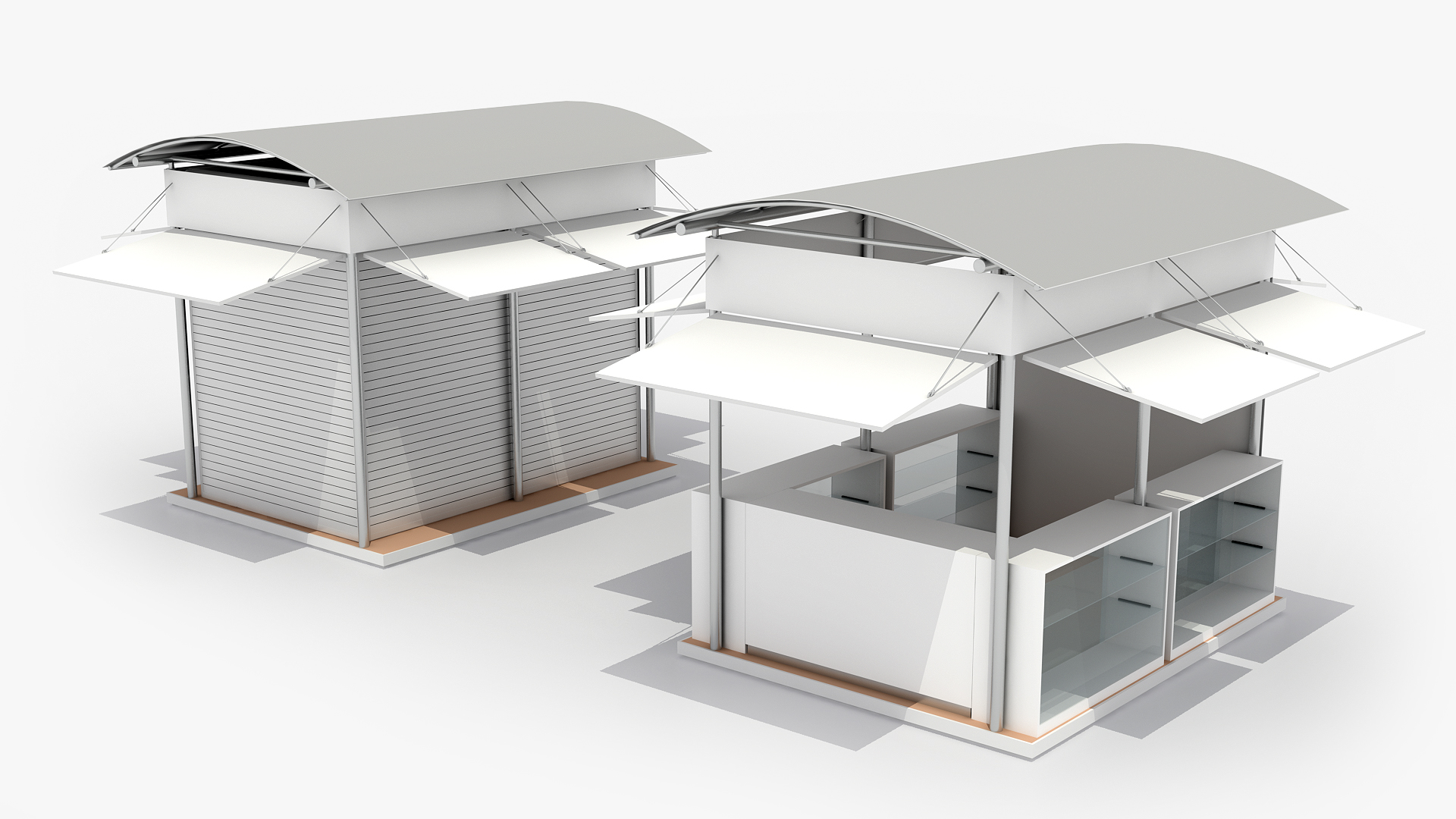kiosks 3d model