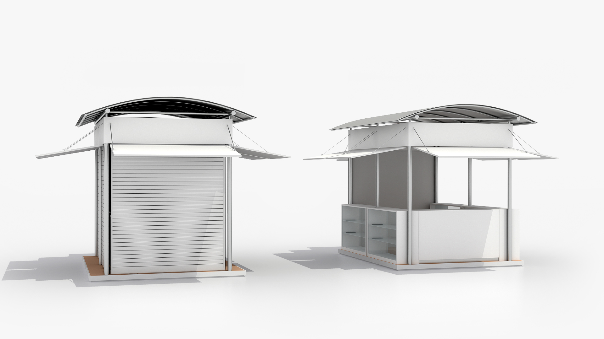 kiosks 3d model