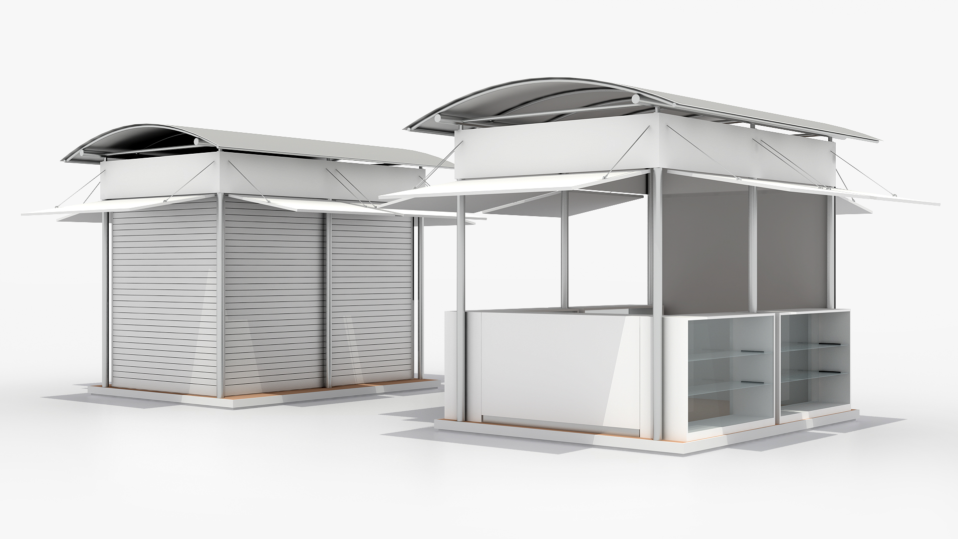 kiosks 3d model