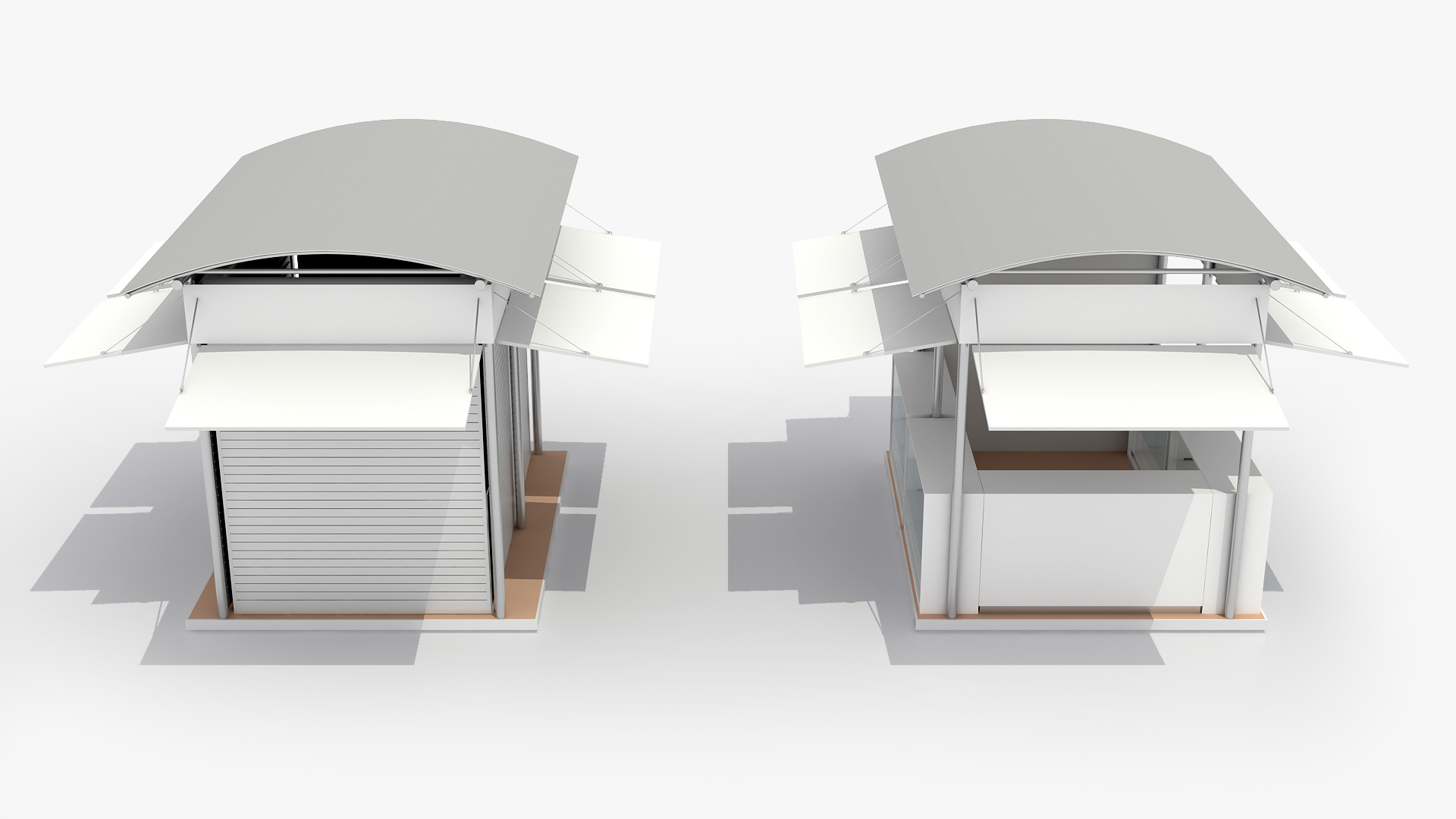 kiosks 3d model