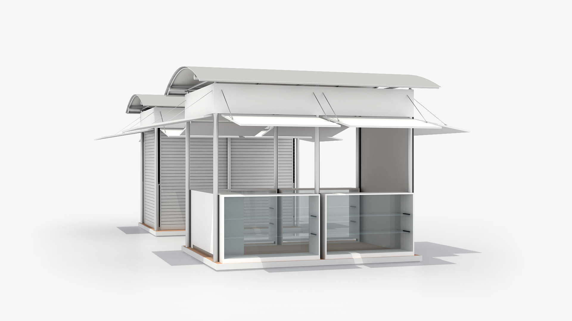 kiosks 3d model
