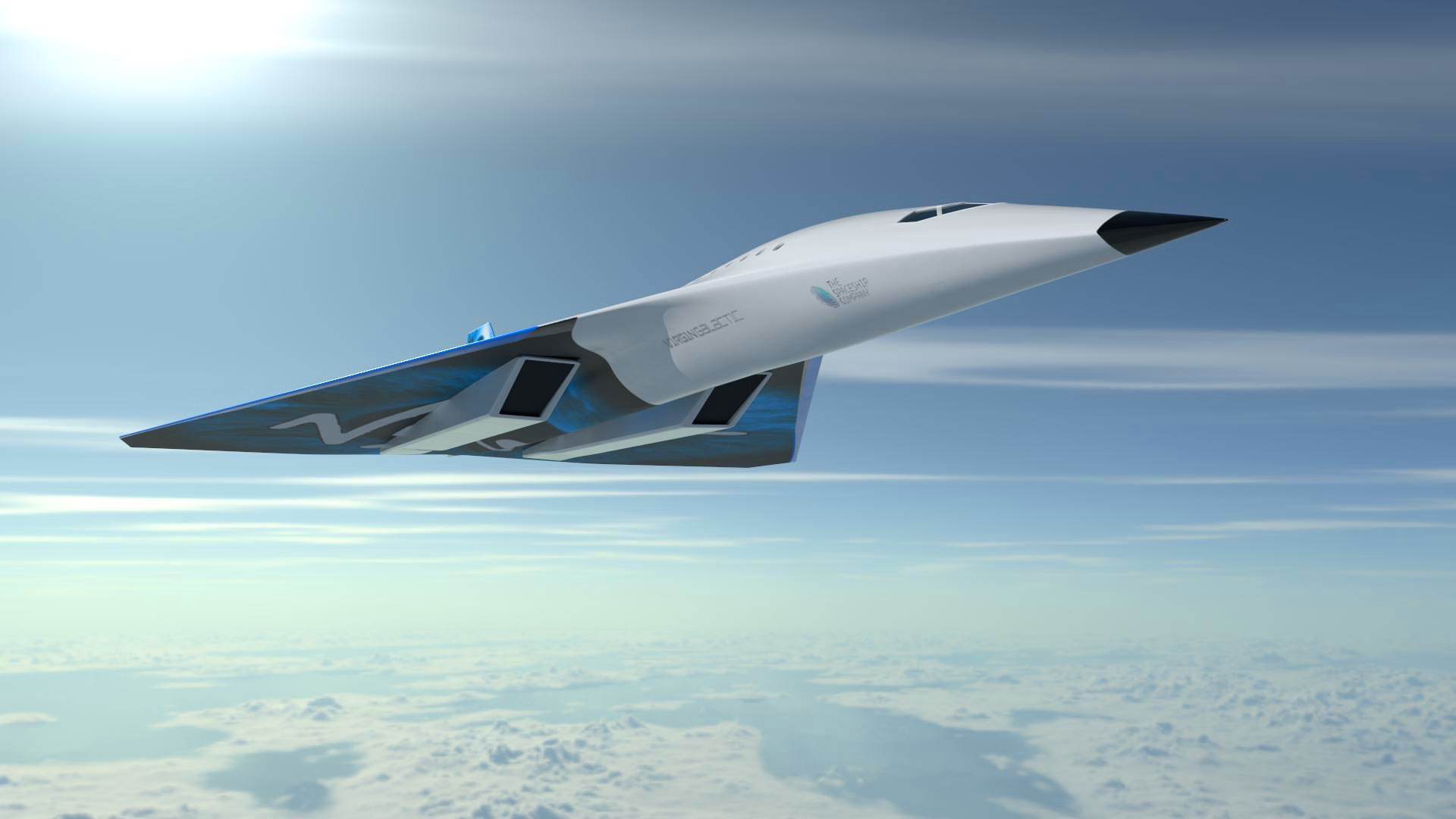 Virgin galactic mach 3 3D model - TurboSquid 1605966