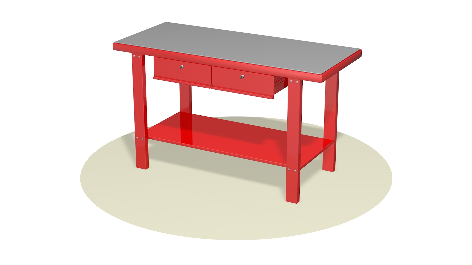 Table work 3D model - TurboSquid 1606638