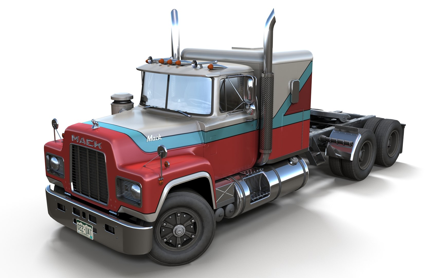 Mack r truck pbr 3D model - TurboSquid 1606699
