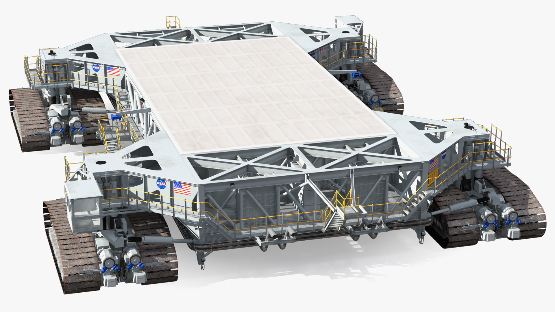 Nasa missile crawler transporter 3D model - TurboSquid 1606783