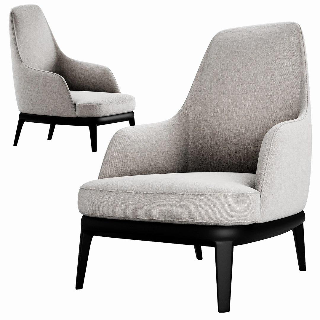 Poliform jane lounge armchair 3D model - TurboSquid 1606813