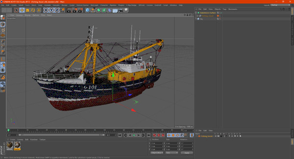 Fishing vessel 3D model - TurboSquid 1606888