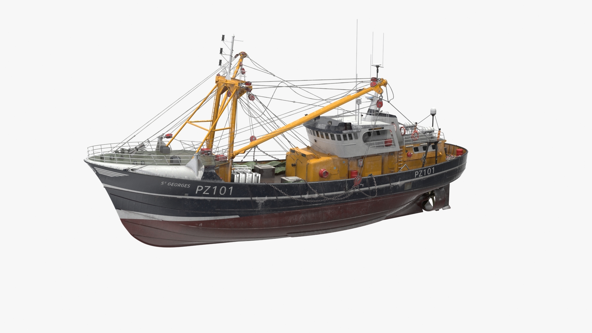 Fishing vessel 3D model - TurboSquid 1606888